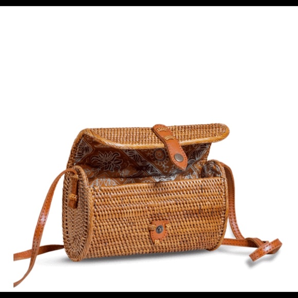 Bags | Rectangular Rattan Crossbody Bag | Poshmark